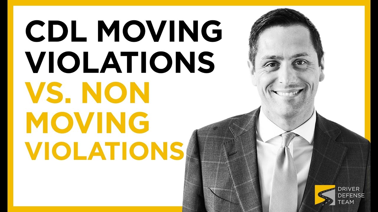 Commercial Driver’s License in Illinois: Moving Violations vs Non ...