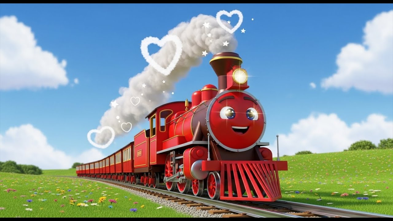 The Train on the Track Goes Choo Choo | Fun Train Song for Kids ...