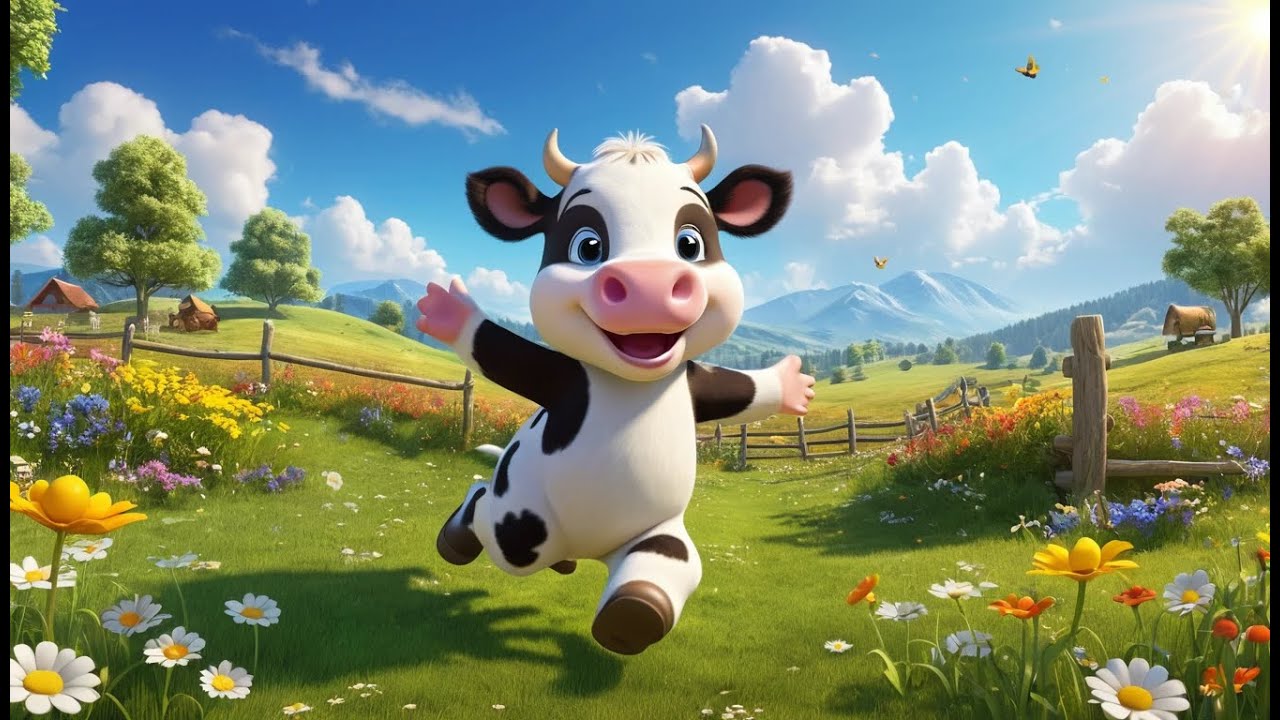 Baby Moo Moo Dancing | Fun Cow Song for Kids | Dance and Sing Along ...
