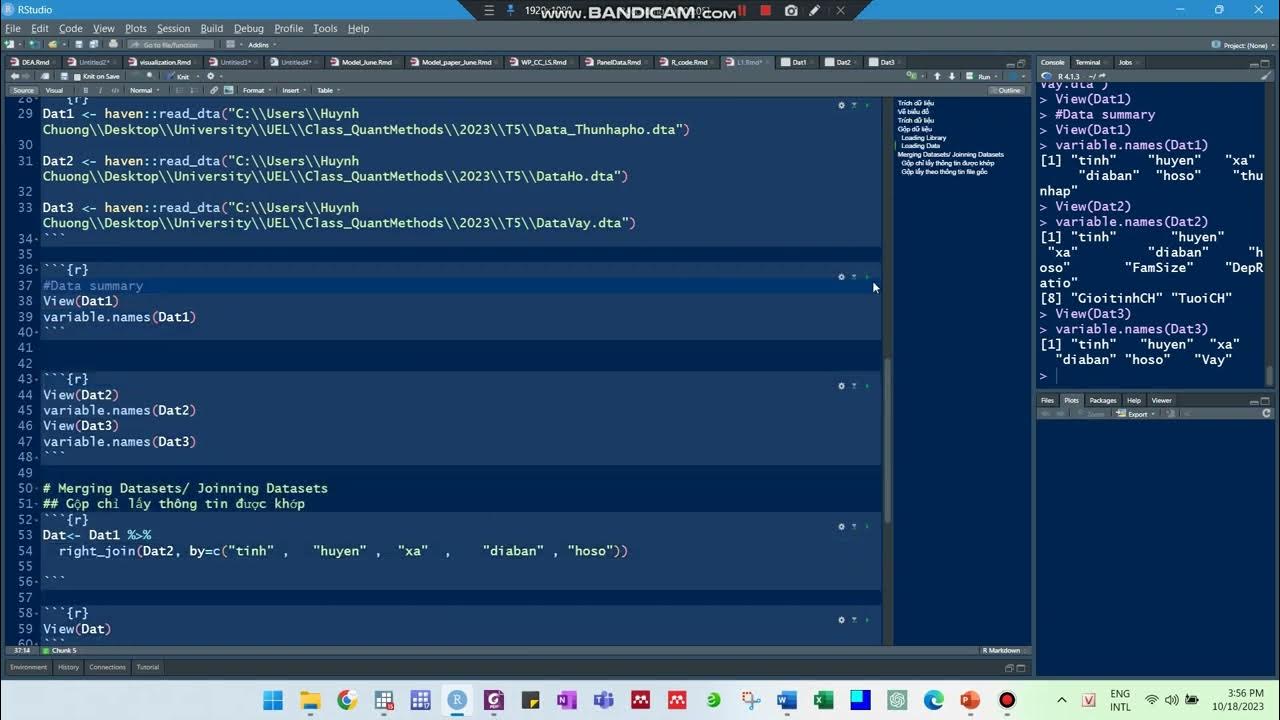 Merging Datasets using R - YouTube