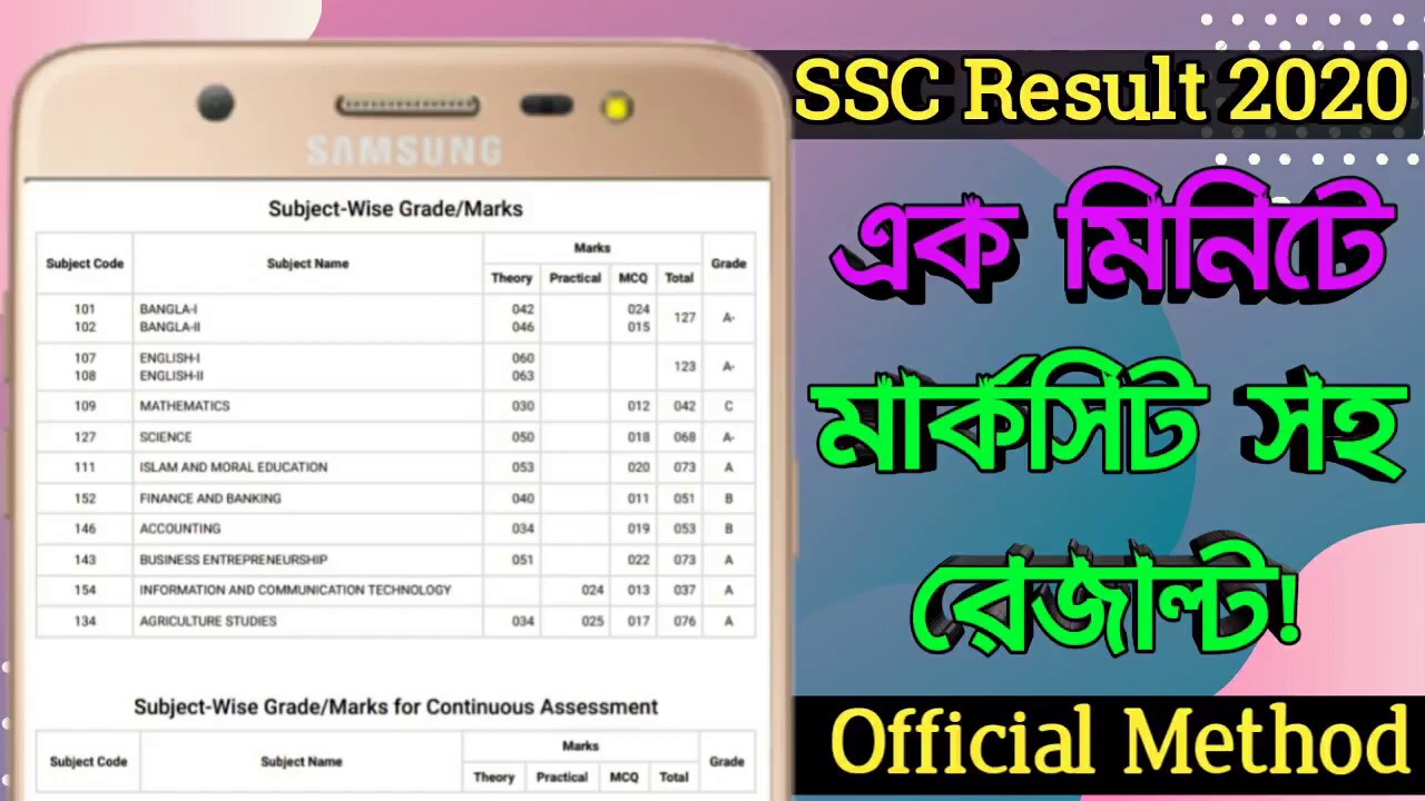 SSC Result 2020 | SSC Result Check 2020 Online by Sajib Official - YouTube
