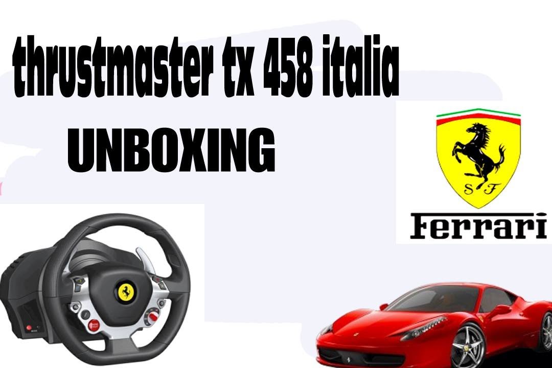 Thrustmaster: TX 458 Italia Unboxing XBox One - YouTube