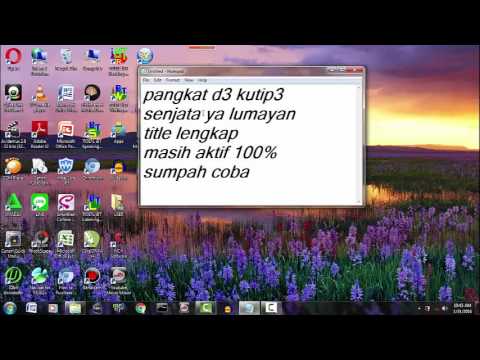 Bagi-Bagi Char Pb Garena D3 Kutip 3 100%AKTIF (2016) - YouTube