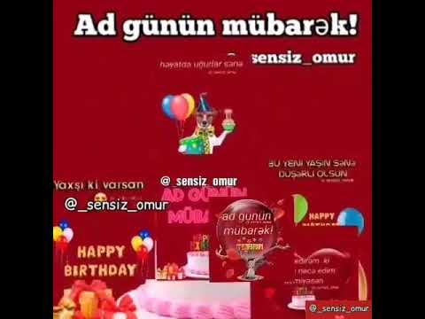 Ad günüə aid WhatsApp status üçün yeni video və mahnı mp3 2020
