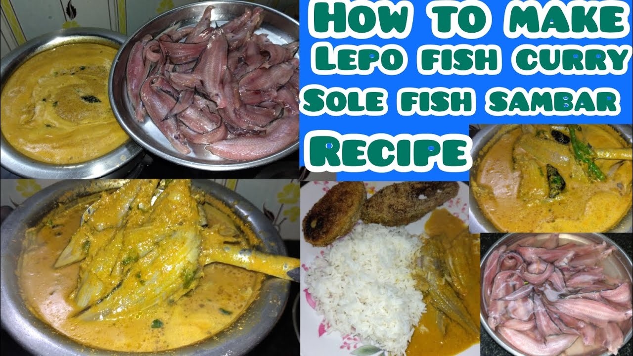 How to make Lepo fish curry recipe/Sole fish sambar recipe/Goan Sole ...