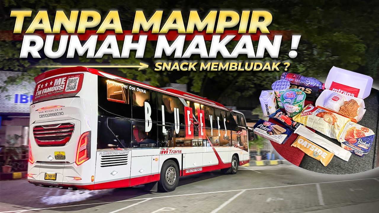 Sleeper Bus Paling Malam Dari Malang ke Jakarta ‼️ MTrans Blue Eyes ...