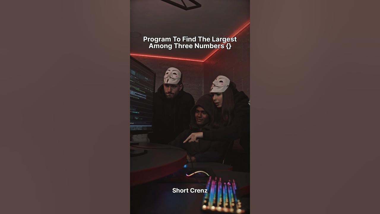 Python Program To Print Largest Among Three Numbers Python Machinelearning Coding Youtube