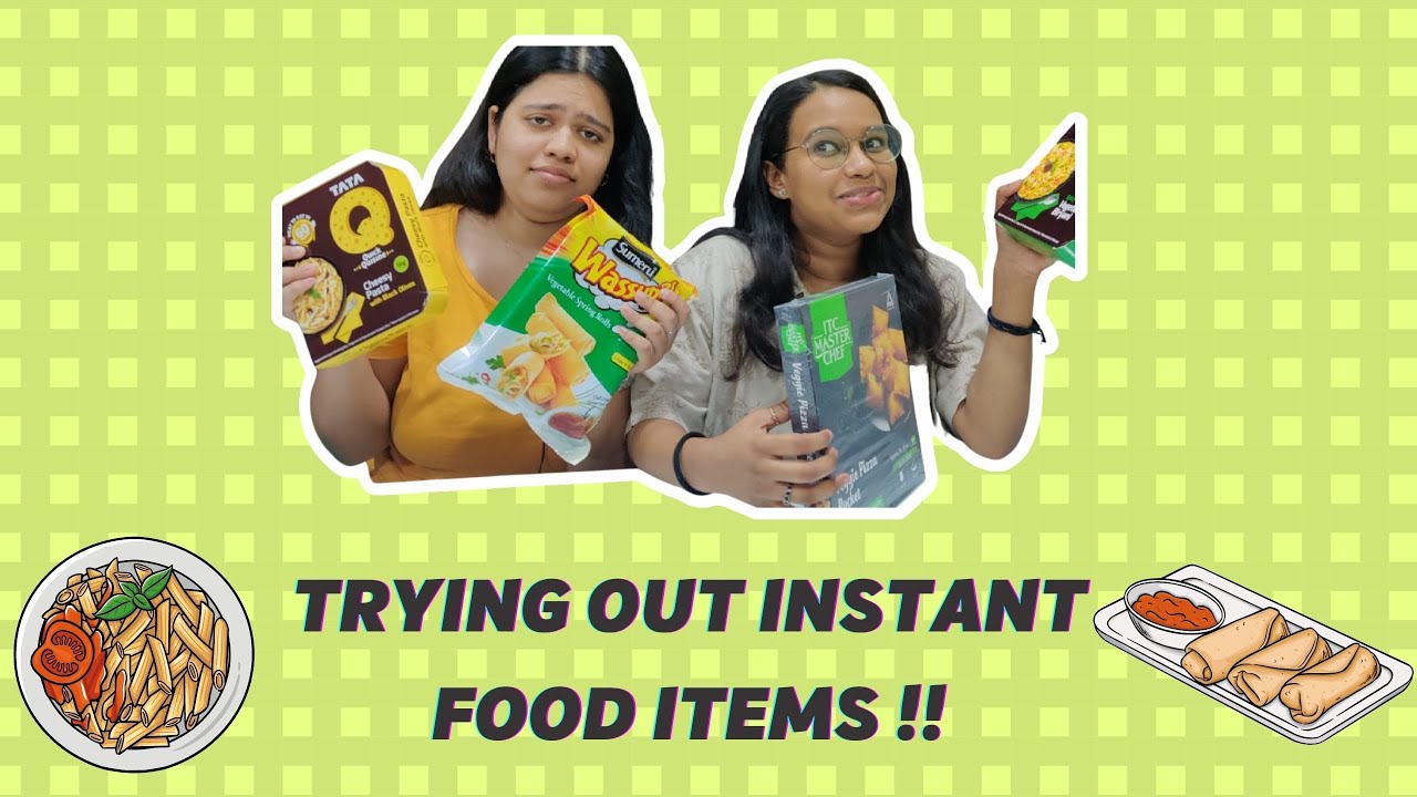 Tasting and Reviewing Instant Food Items!! 🍜🍴🥘 - YouTube