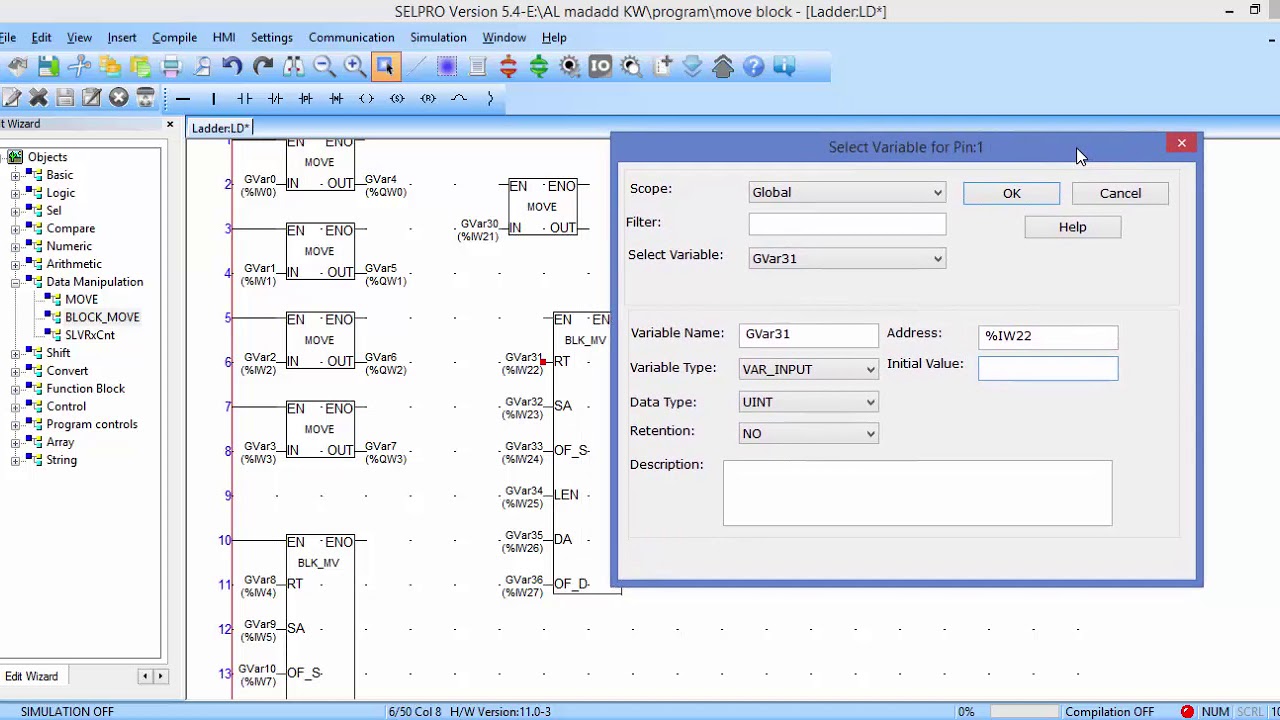 Selpro:Pt 13 move operations - YouTube