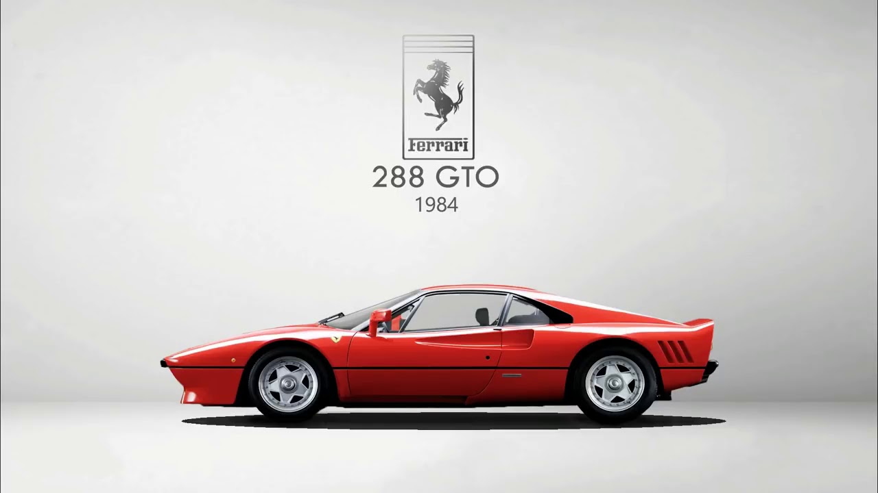 Ferrari Evolution 1947-2017 history of model type - YouTube