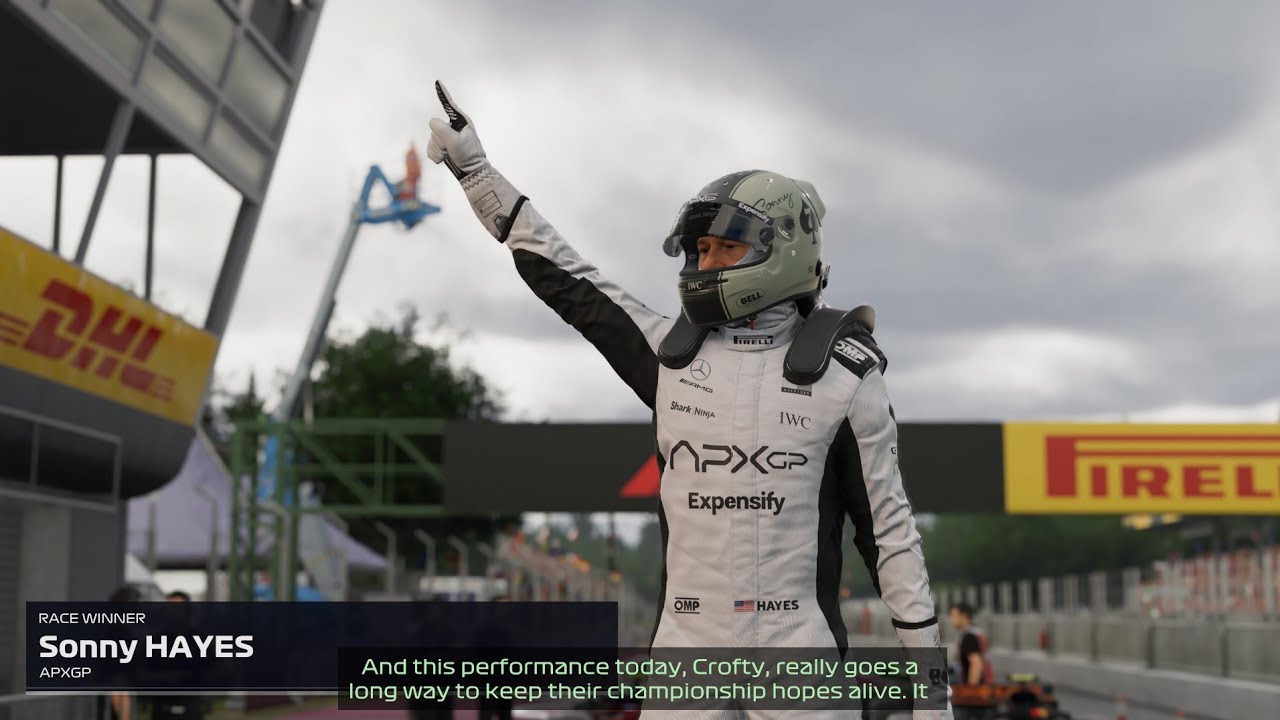 #f125 APXGP team 2 player Career Sonny Hayes #f1moive - YouTube