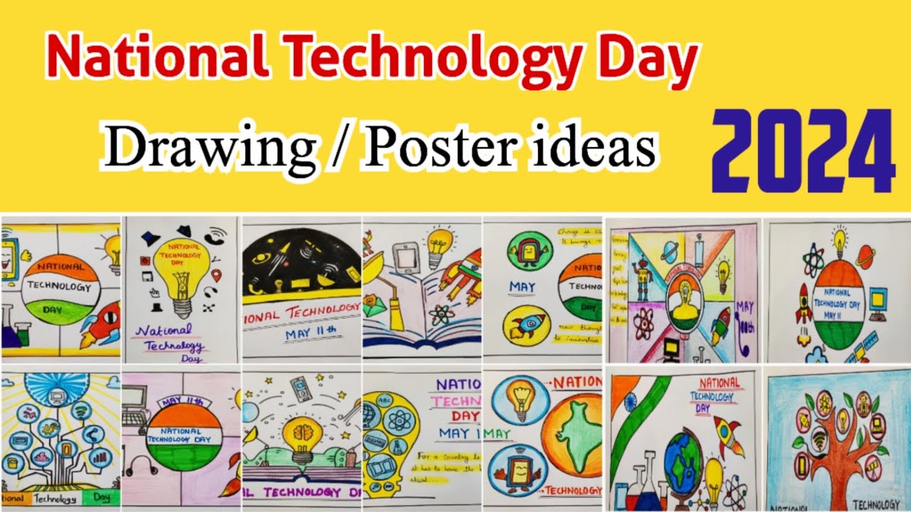 National Technology Day Drawing ideas 2024 | Poster ideas | Technology ...