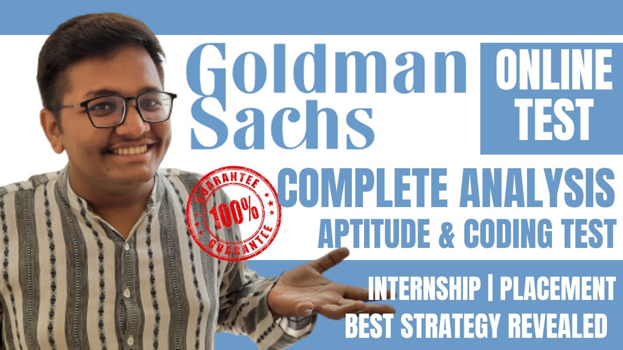 Goldman Sachs Online Test for Summer Analyst and FTE | How to prepare ...