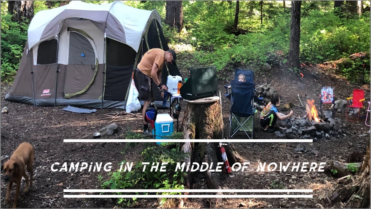 Camping in the middle of nowhere with 5 kids😱 - YouTube