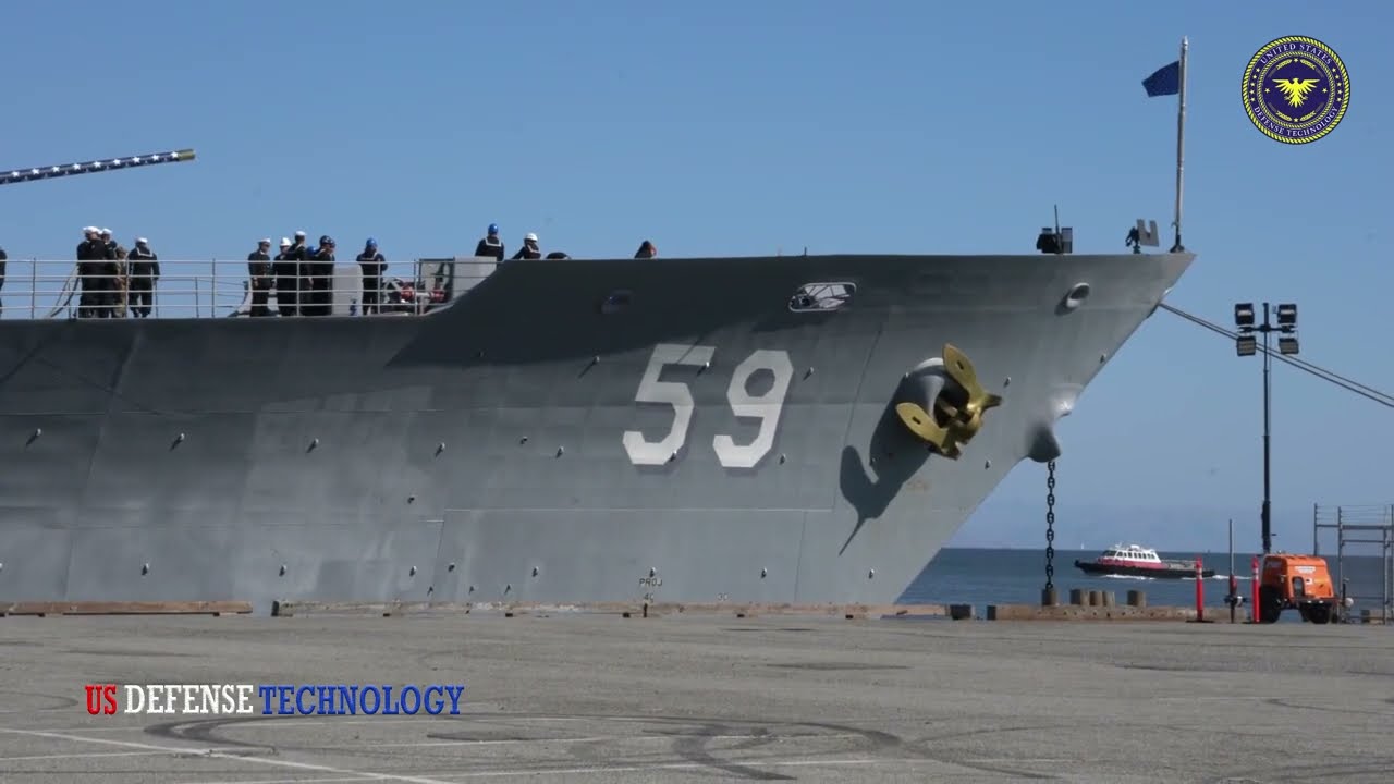 USS Princeton (CG 59) docks at Pier 30/32 on San Francisco bay - YouTube