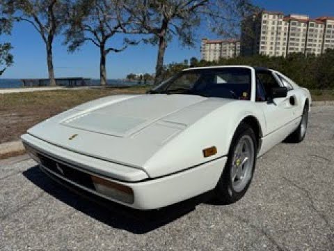 SOLD! 1988 Ferrari 328 GTS Targa in Rare White/Red Color in Sarasota at ...