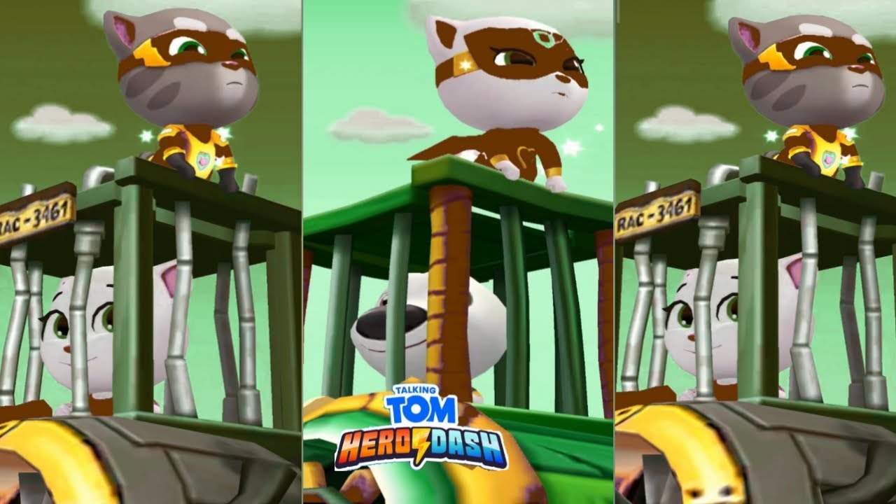 TALKING TOM HERO DASH -- CHOCOLATE HERO TOM & CHOCOLATE HERO ANGELA ...