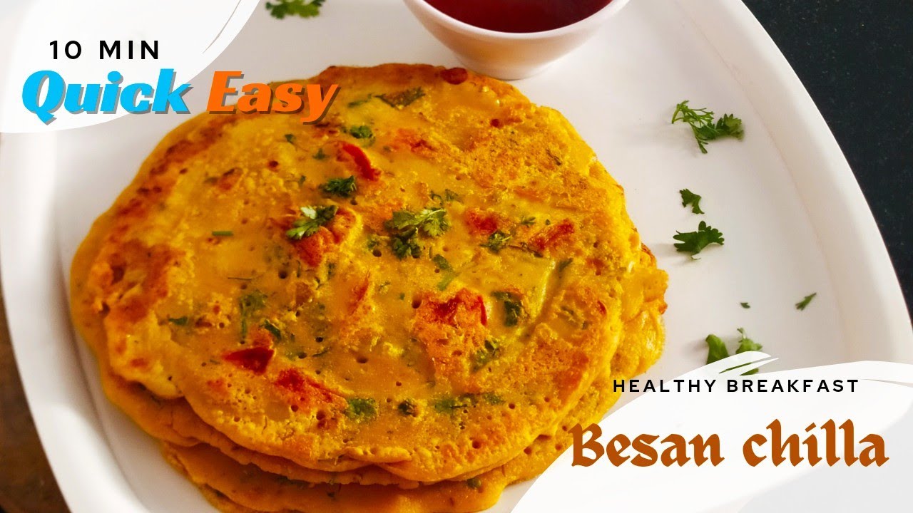Health-conscious Breakfast Made Easy: Besan Chilla Recipe - YouTube