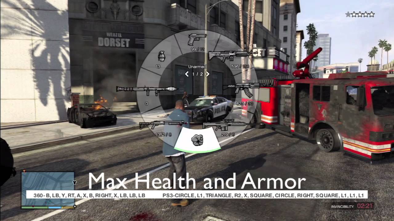 Max Health and Armor - GTA V - YouTube