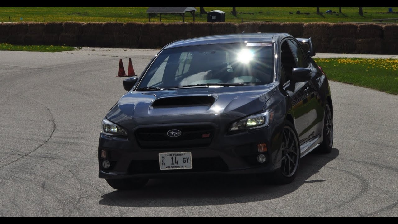 2015 Subaru WRX STI - Road America Autocross Track Test with Car-Revs ...