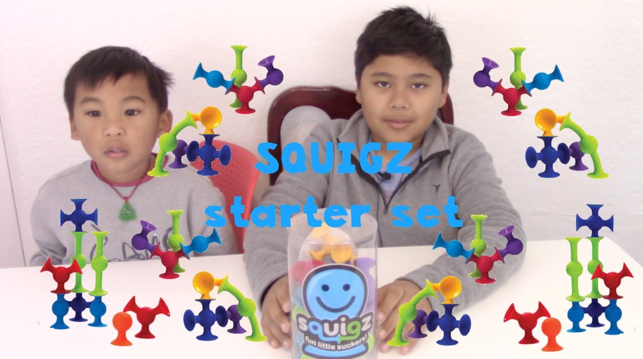 Squigz Starter 24 Piece Set Unboxing - YouTube