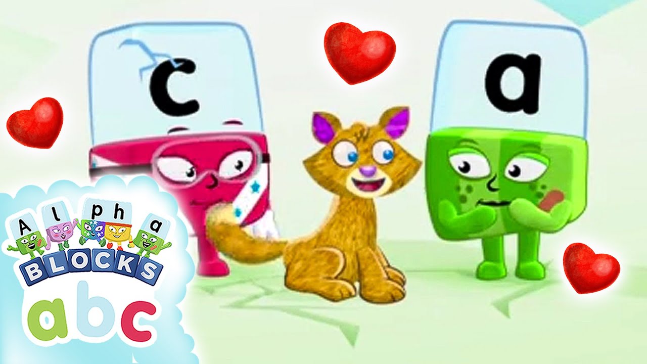 Alphablocks - L'adorable chat! | Apprendre langlais - YouTube