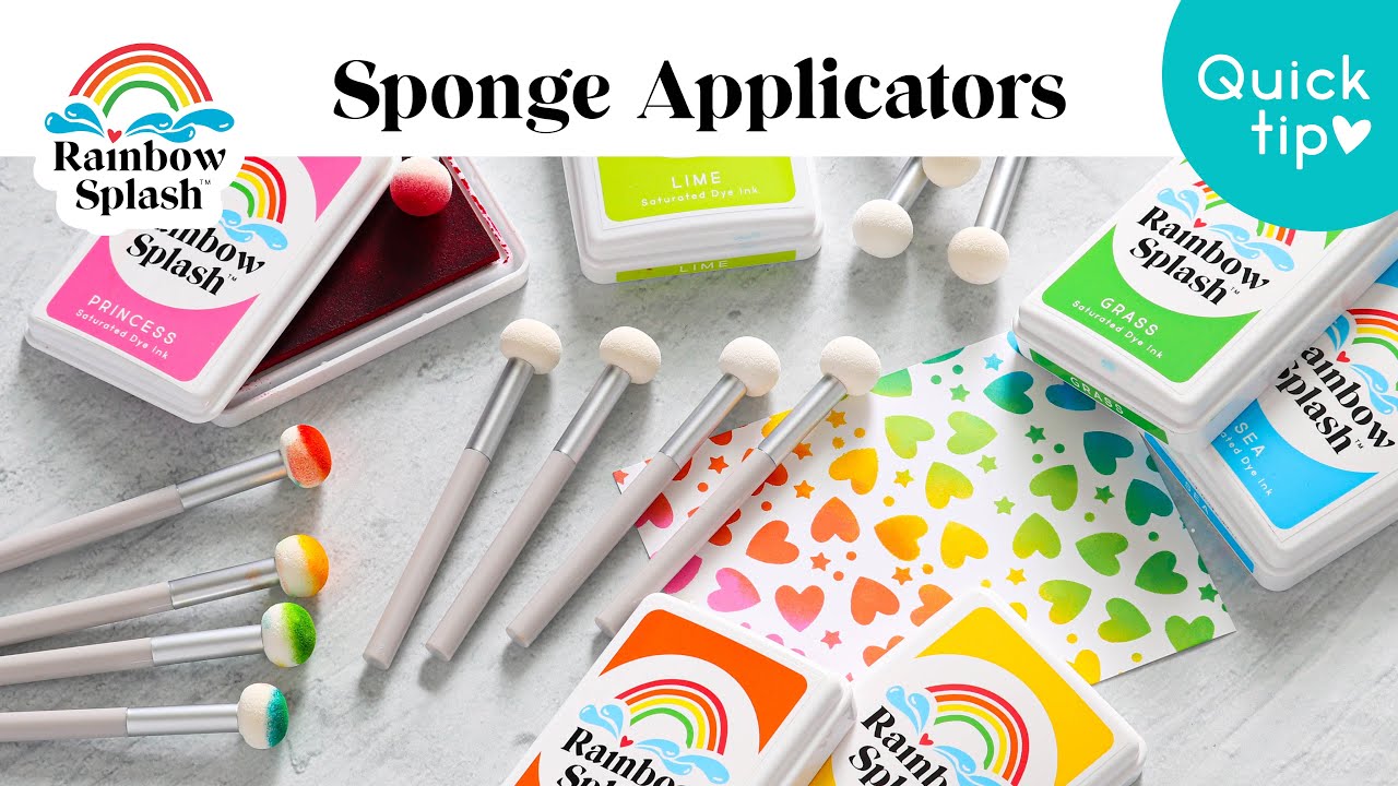 Easy Blending with ANY Medium! Sponge Applicators from Rainbow Splash ...