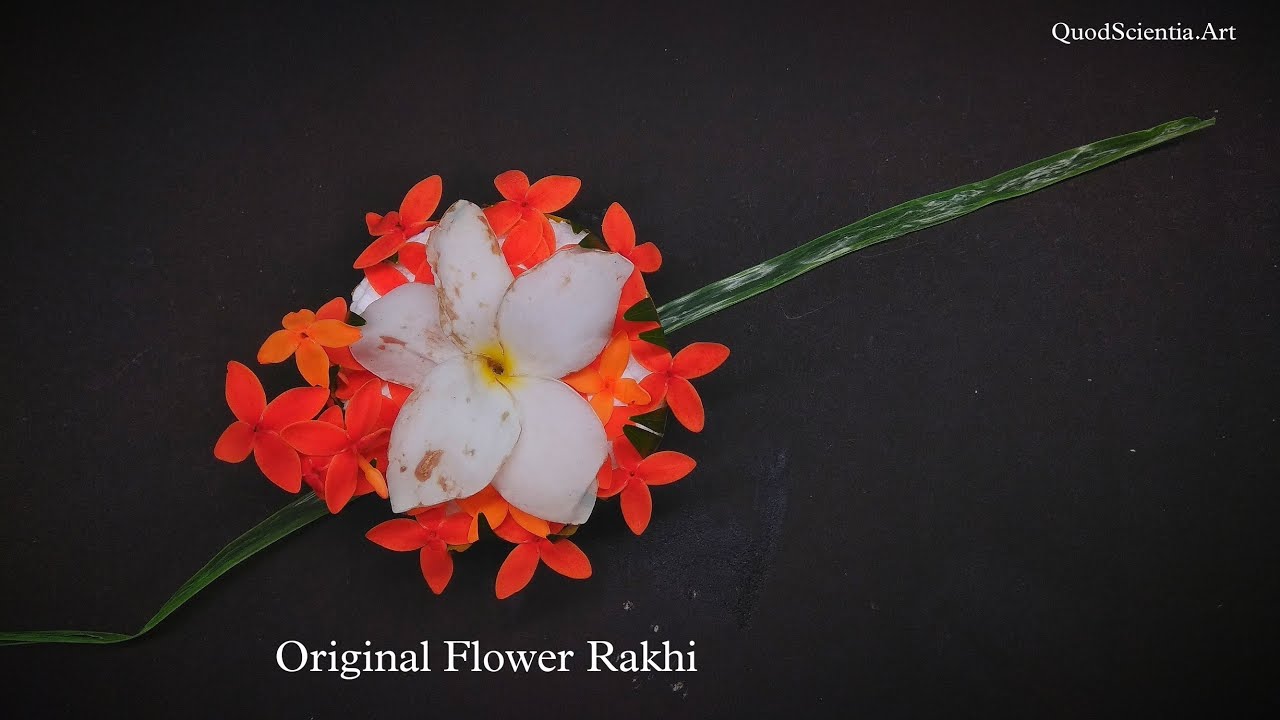 Original flower Rakhi design, symbolizing the freshness, beauty, purity ...
