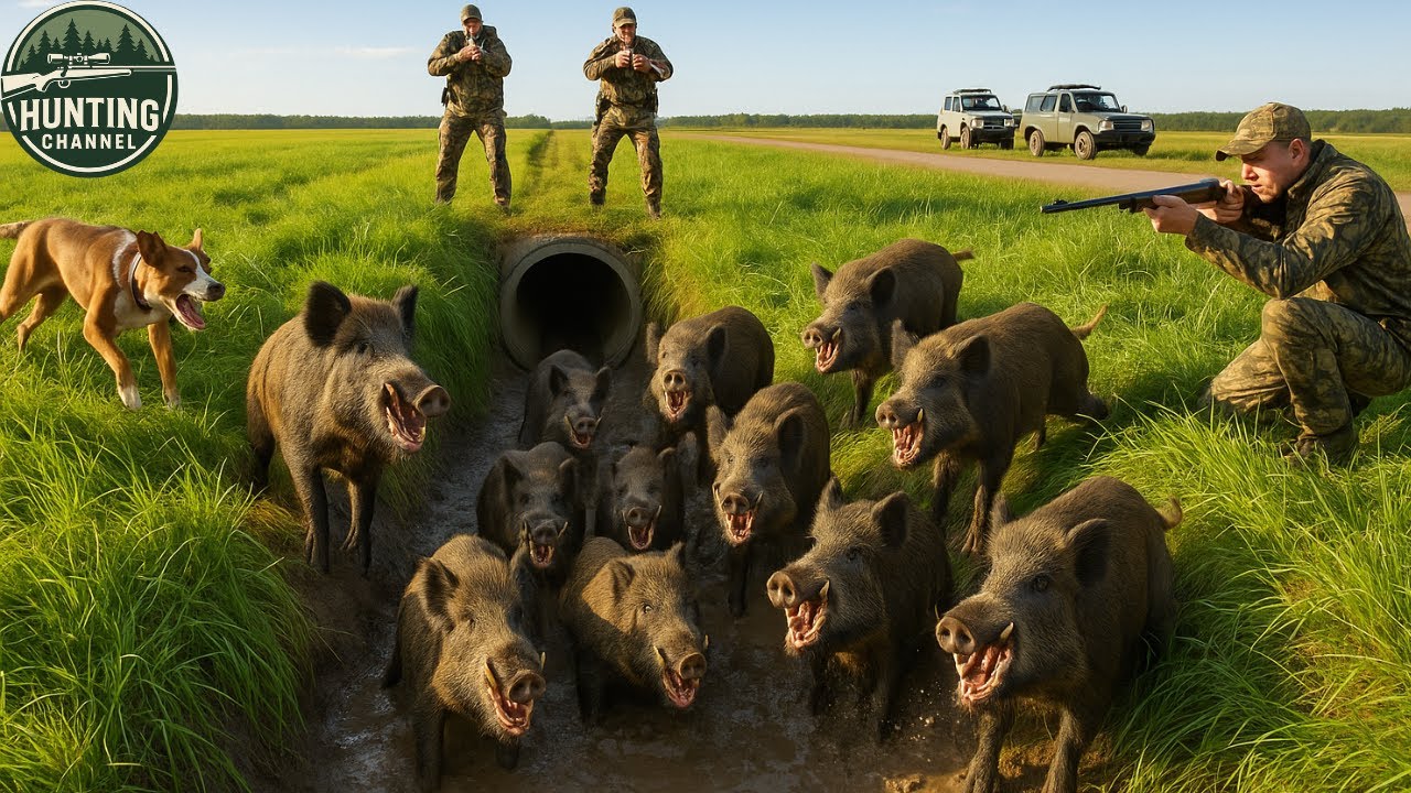 Fierce Face-Off: Smart Farmers Outsmarted a Rampaging Wild Boar Pack ...