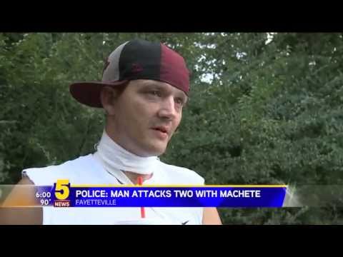 EXCLUSIVE: Man Interviewed After Neck Cut Open By Machete - YouTube