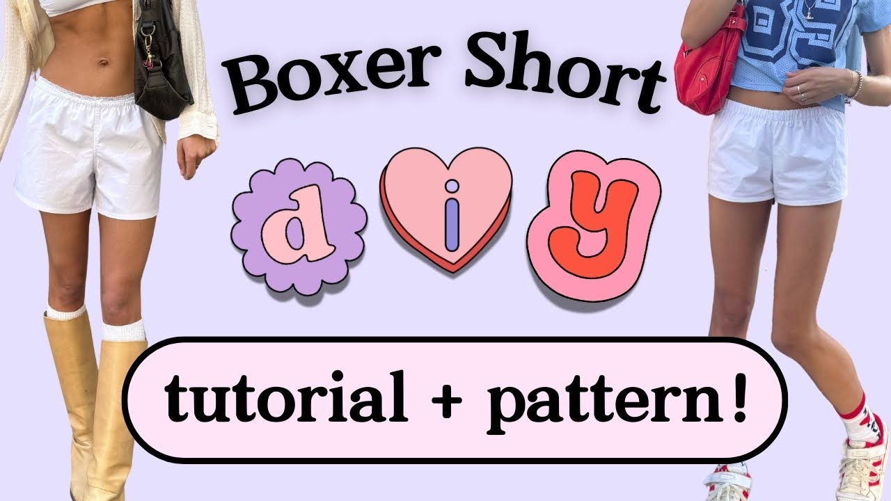 DIY Boxer Shorts Tutorial ~ Printable Pattern! - YouTube