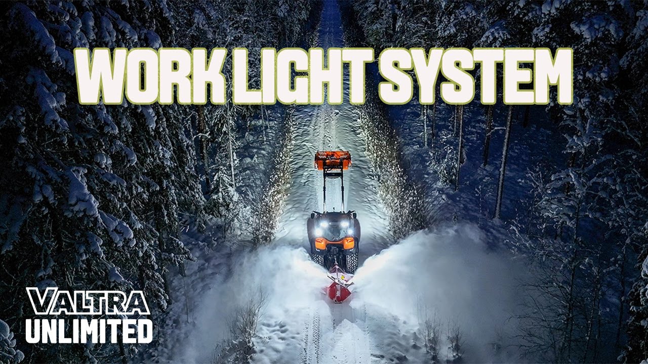 Customisable Work Light System | Valtra Unlimited - YouTube