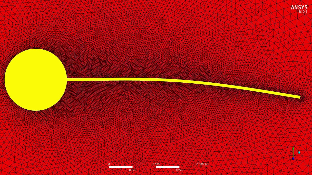 3D simulation of FSI (Fluid and solid interaction) problem (Turek-Hron ...