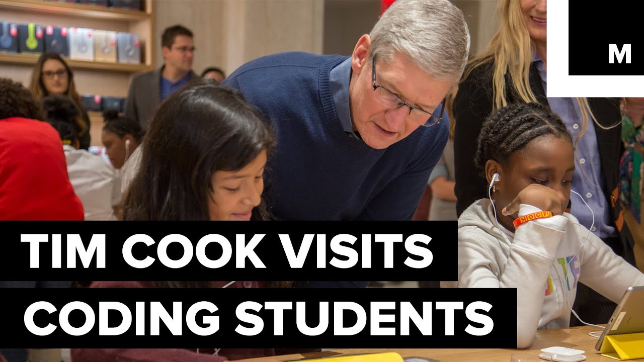 Tim Cook Crashes Coding Party, Calls for Fundamental Changes in ...
