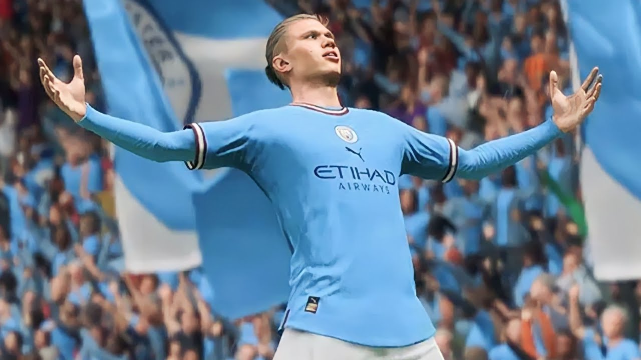 EA FC 24 Erling Haaland Gameplay with Arabic Commentary💙 | Official ...