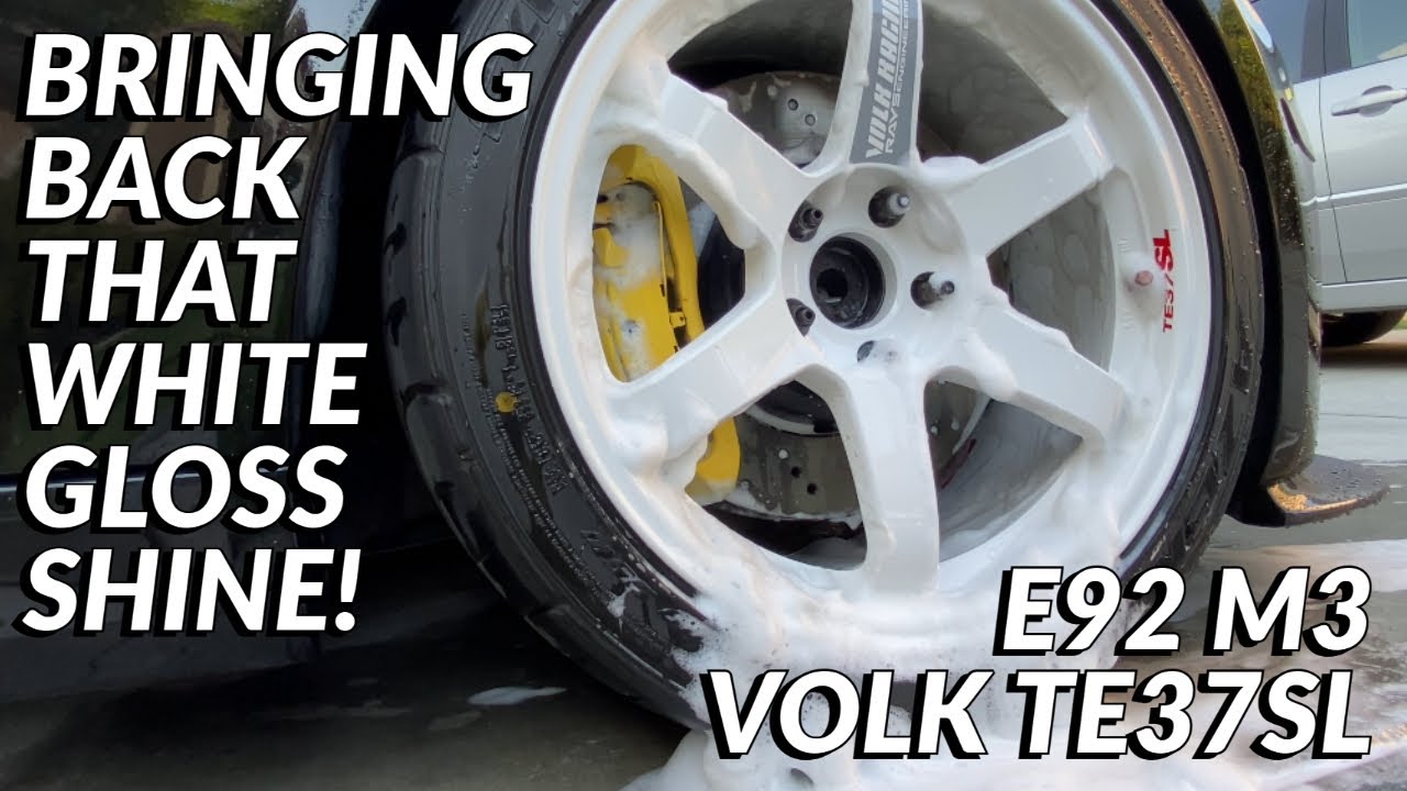 How To Clean White Wheels! - E92 M3 (Non-Ceramic Coated Wheels) - YouTube