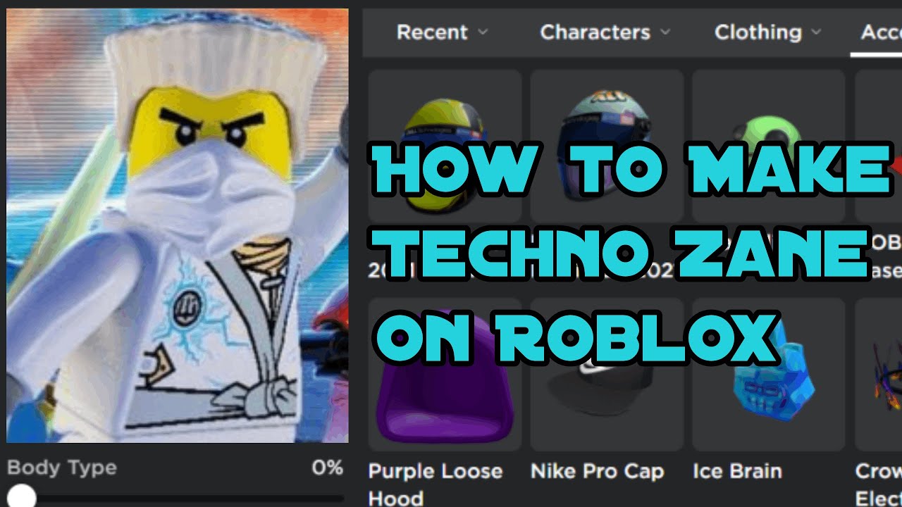 How to make Techno Zane from Ninjago in Roblox - YouTube