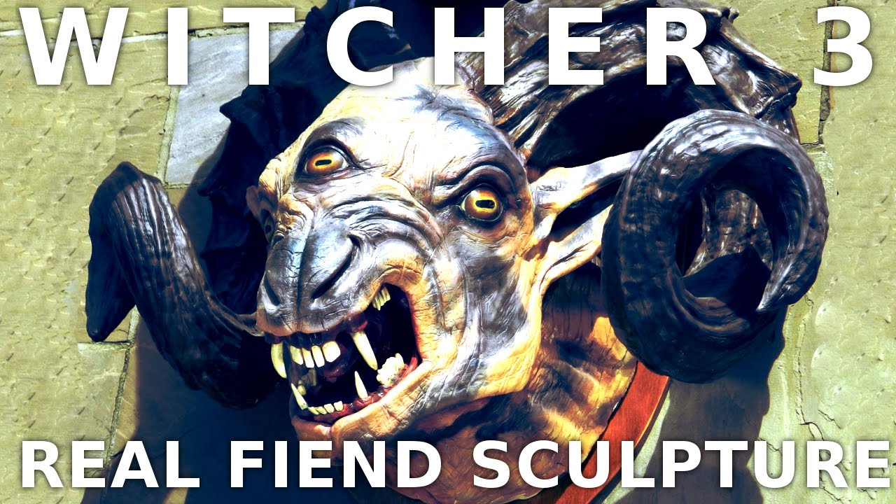 Witcher 3 Chort Head Sculpture - YouTube
