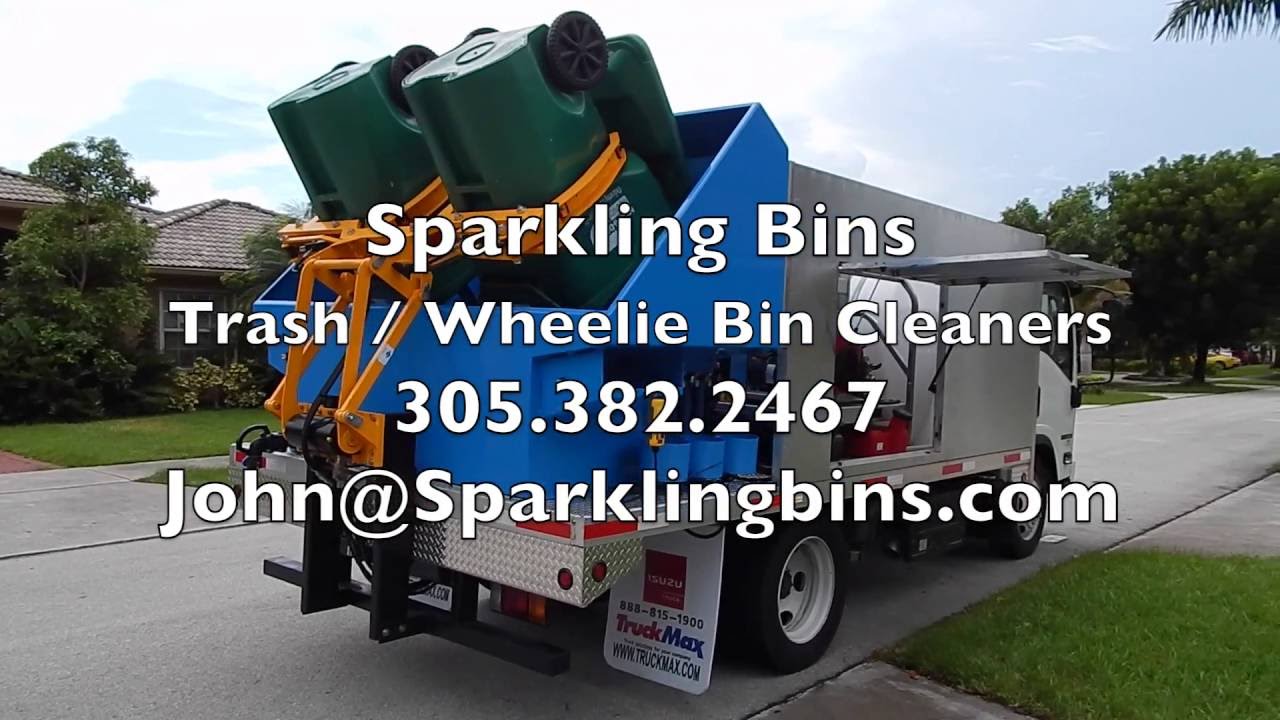 Trash Bin Cleaning Equipment for Sale: 305.382.2467 - YouTube