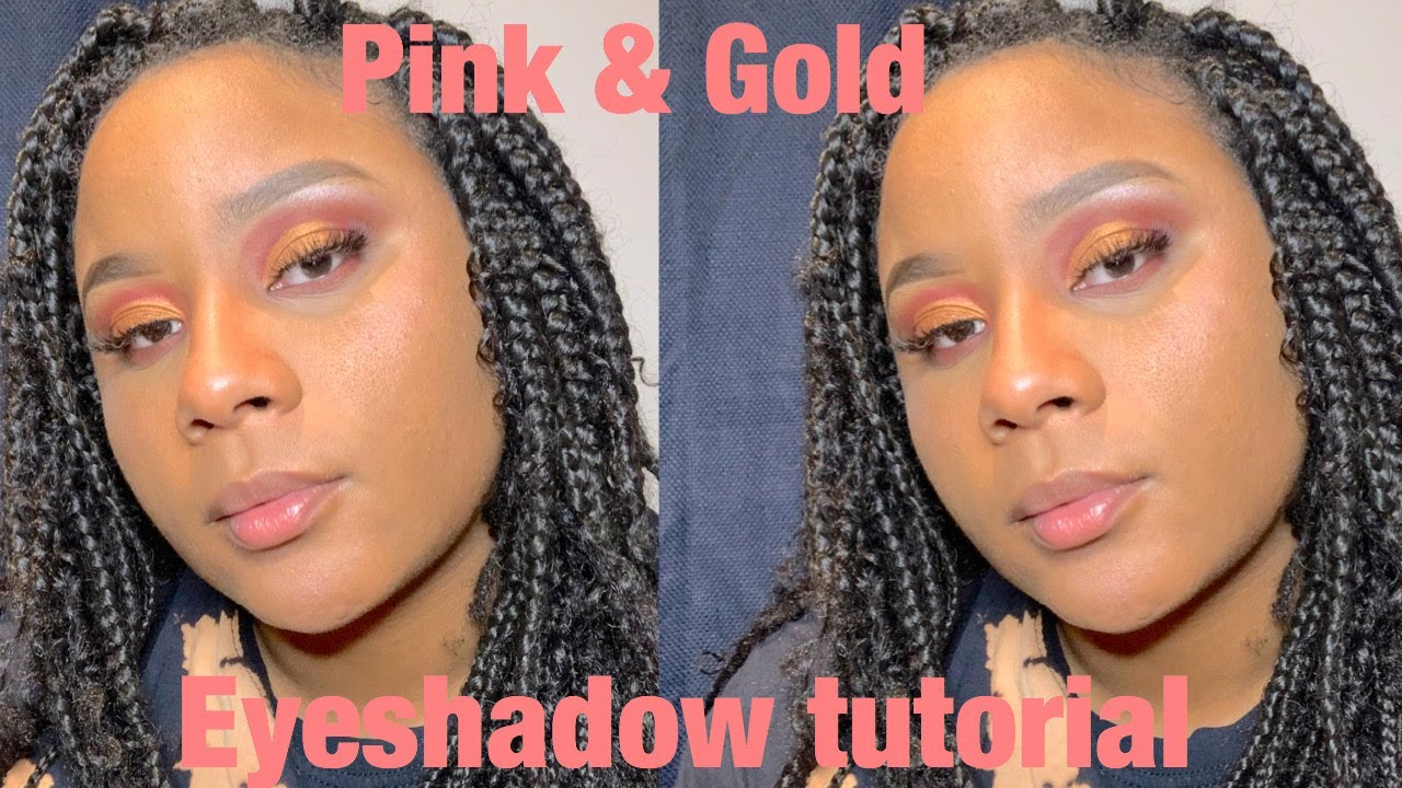 Pink and Gold Eyeshadow tutorial💗 |AllureAlexisBeauty - YouTube