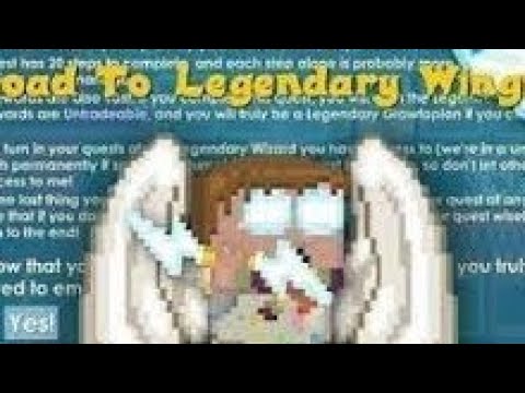 Getting legendary wing l GROWTOPIA - YouTube