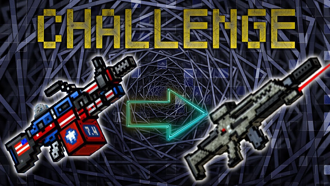 Pixel Gun 3D - Using All Primary Weapons Challenge - YouTube