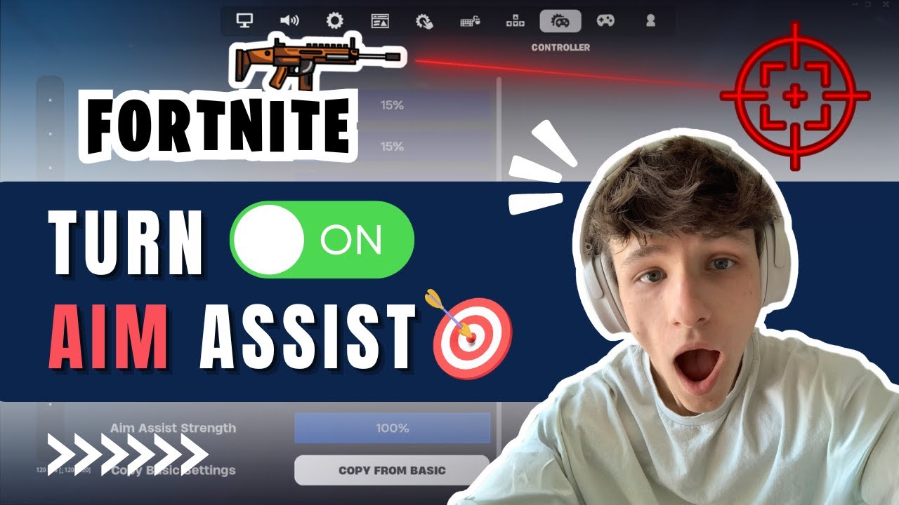 How to turn on aim assist in Fortnite - YouTube