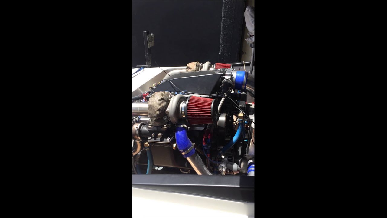 1uzfe twin turbo boat - YouTube