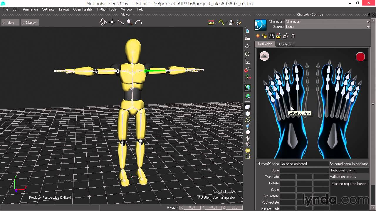 Autodesk MotionBuilder 入門 : キャラクタライゼーションの意味と設定方法について | lynda.com 日本版 - YouTube