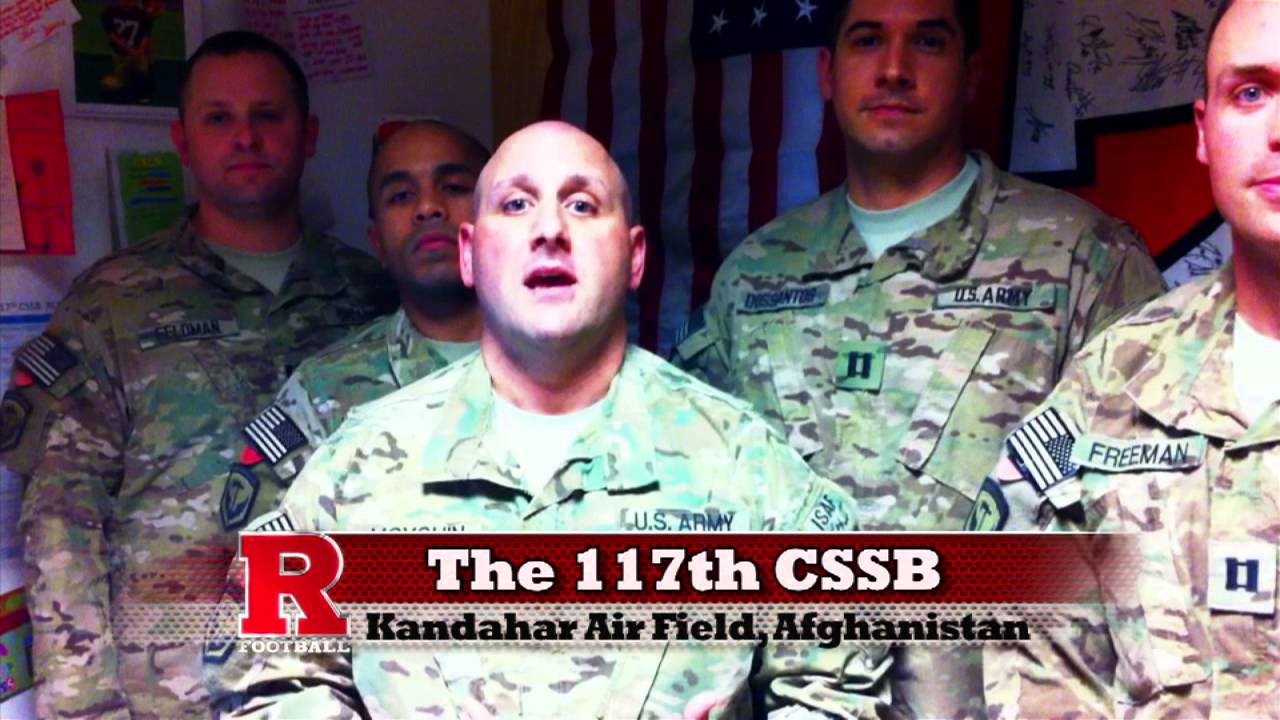 @RFootball Veterans Day - The 117th CSSB address R fans at High Point ...