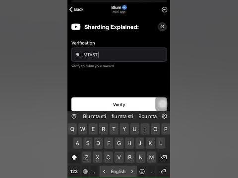 Sharding explained code for blum - YouTube