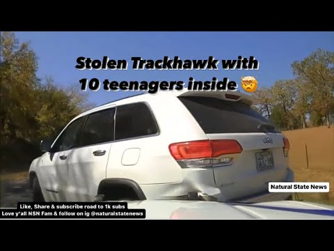 Ar Police chase & pits stolen TrackHawk with 10 teenagers inside # ...