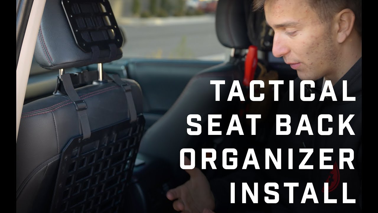Tactical Seat Back Organizer - Install - YouTube