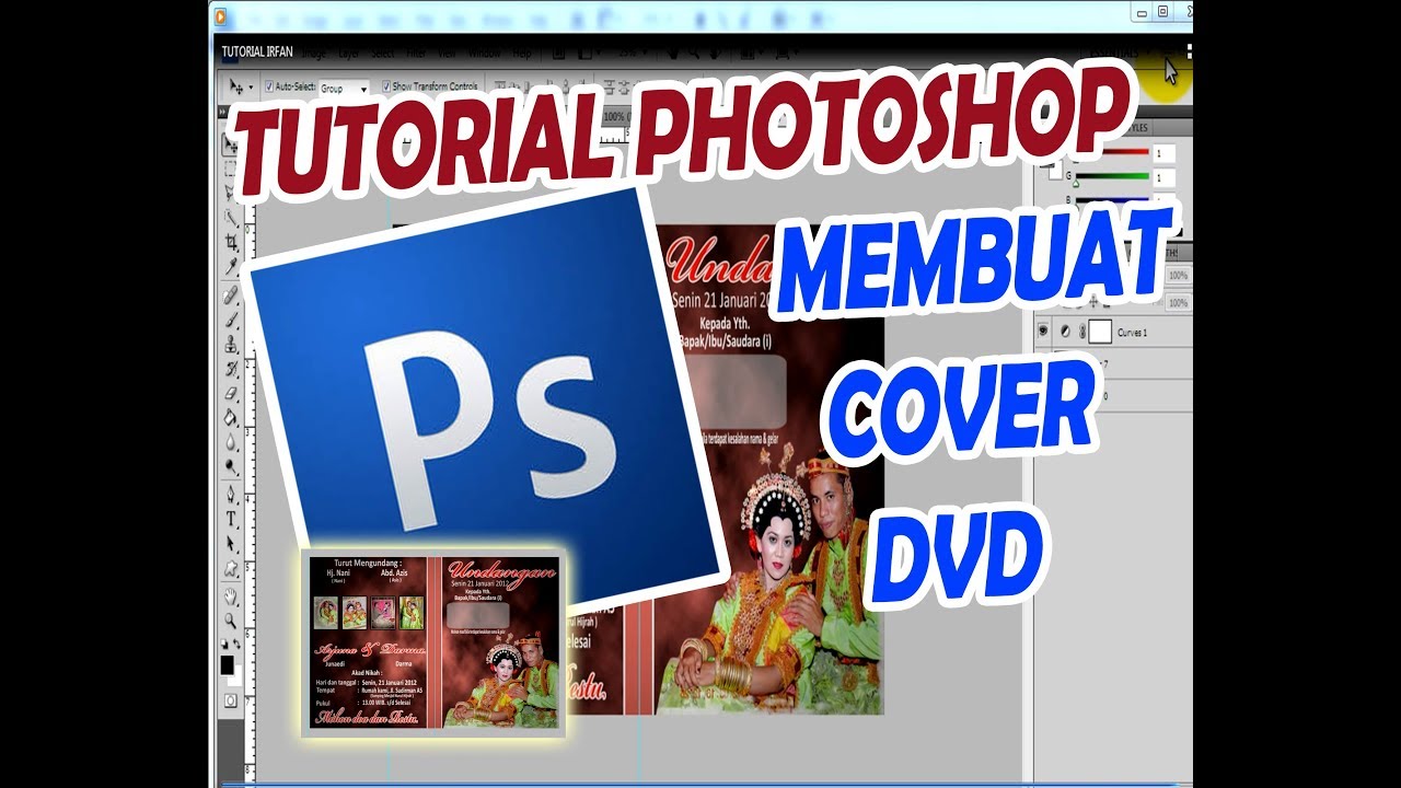 TUTORIAL MEMBUAT COVER CD DENGAN PHOTOSHOP CS4 - YouTube